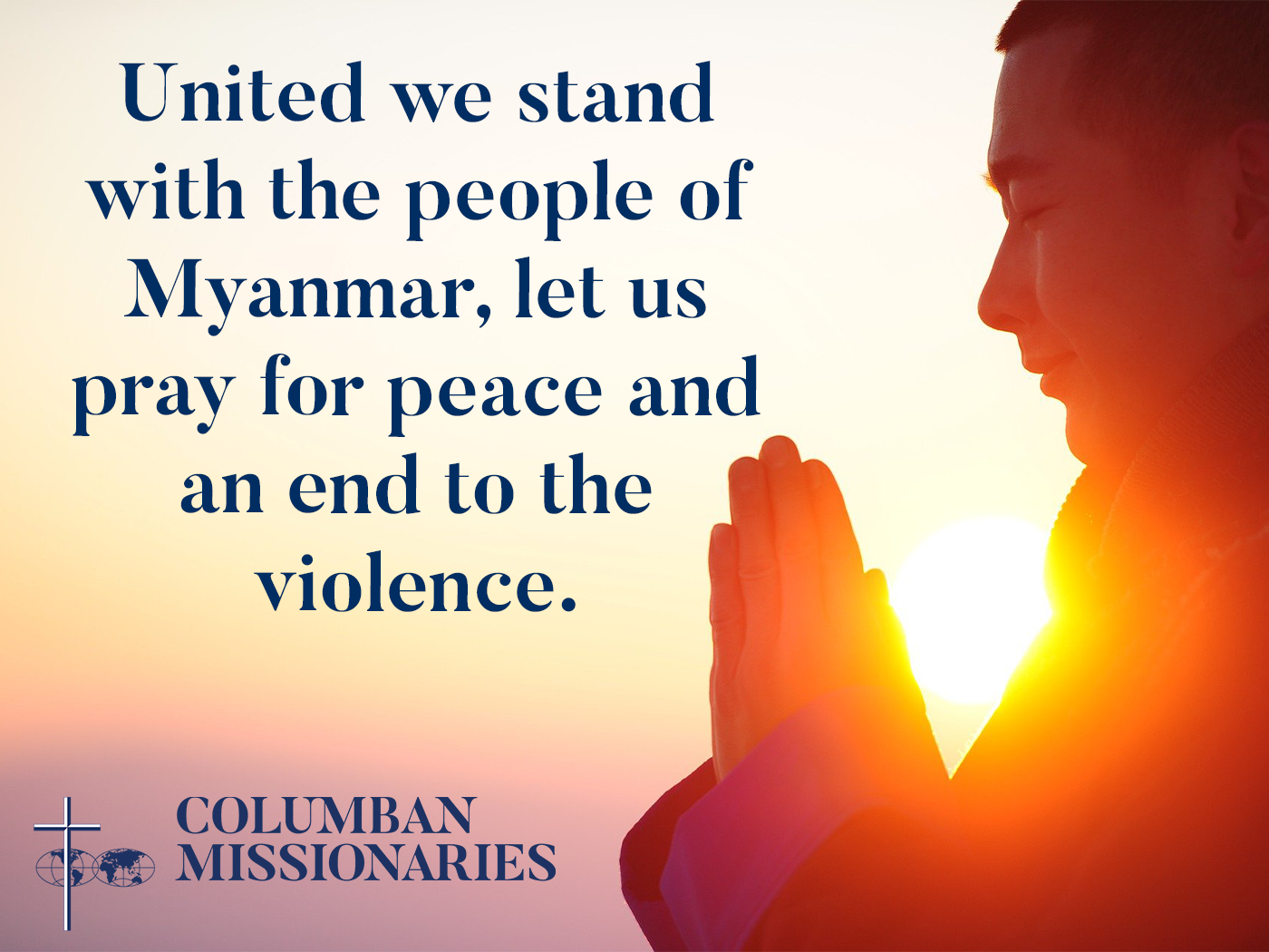 A prayer for the people of Myanmar - Columban Missionaries