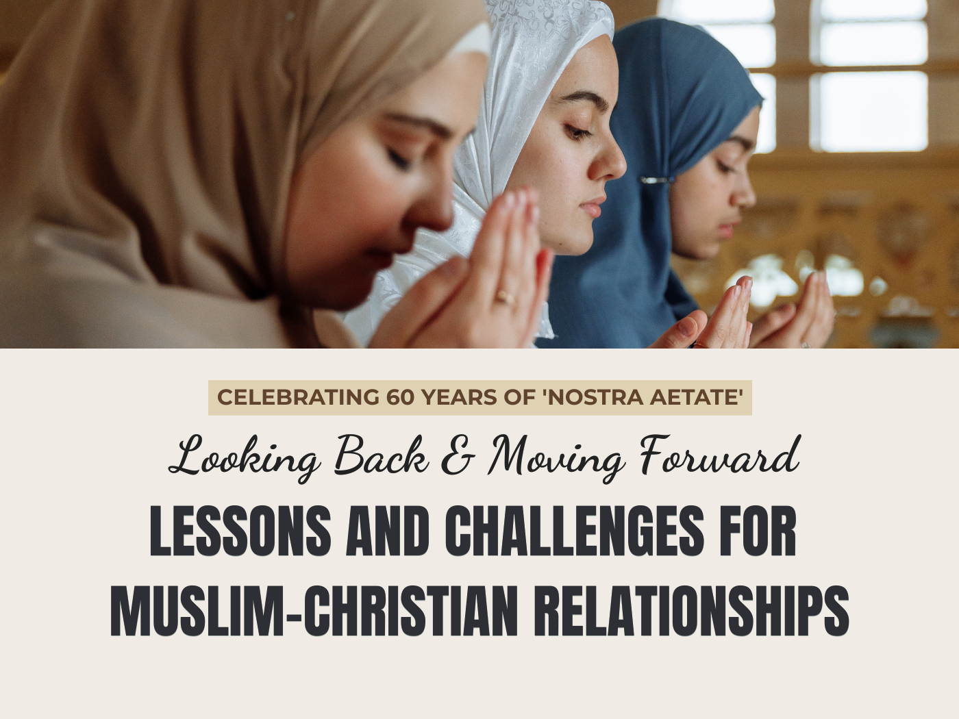 Faiths in conversation - marking 60 years of Nostra Aetate - Columban ...