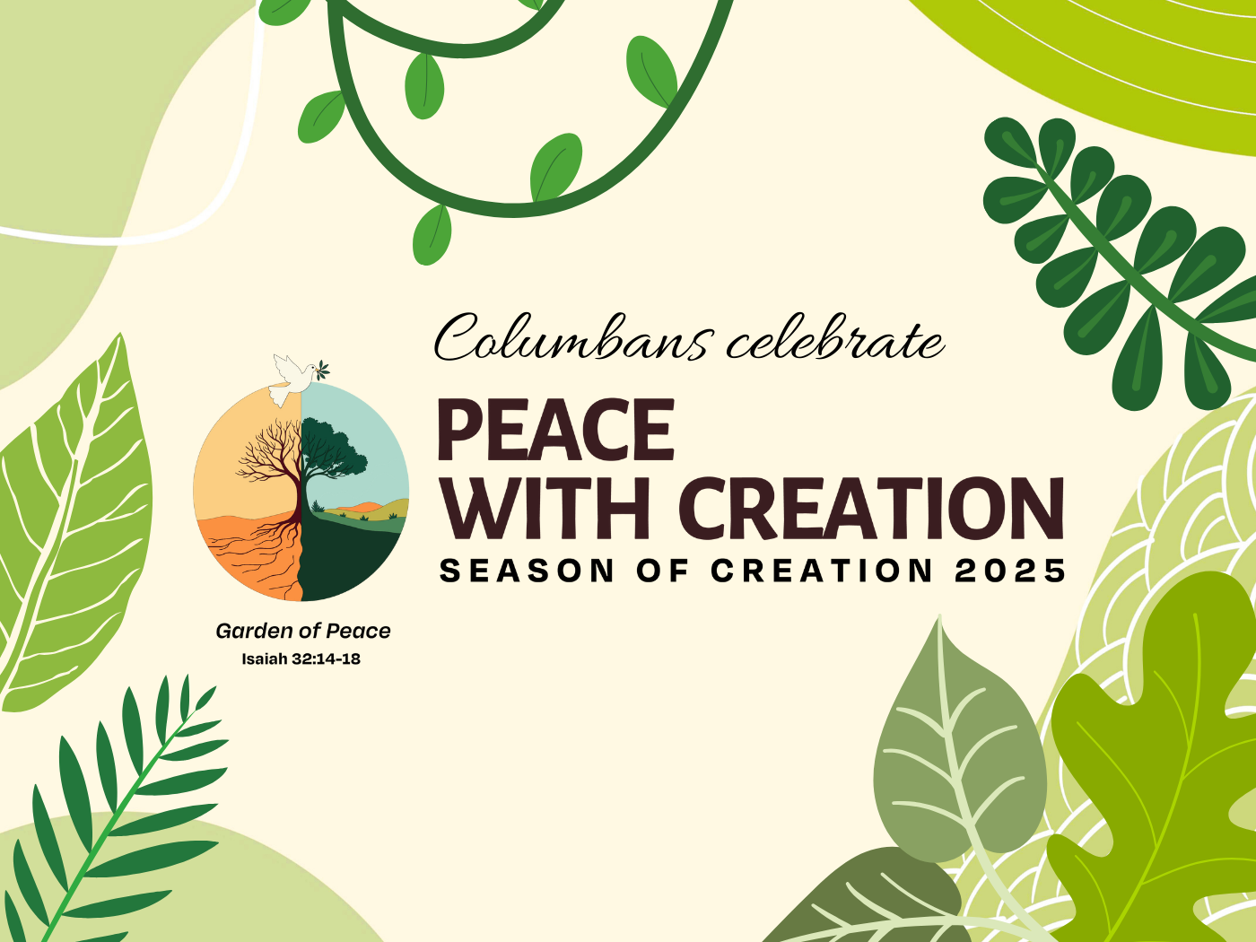 Season of Creation 2025: ‘Peace with Creation’ - Columban Missionaries